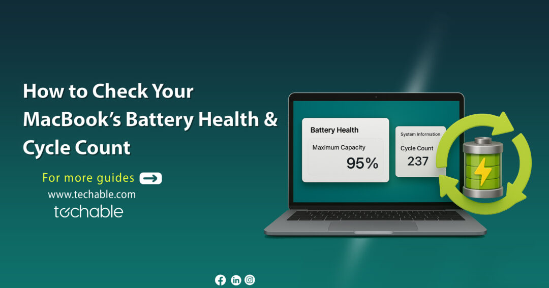 How to Check MacBook Battery Health & Cycle Count Easily